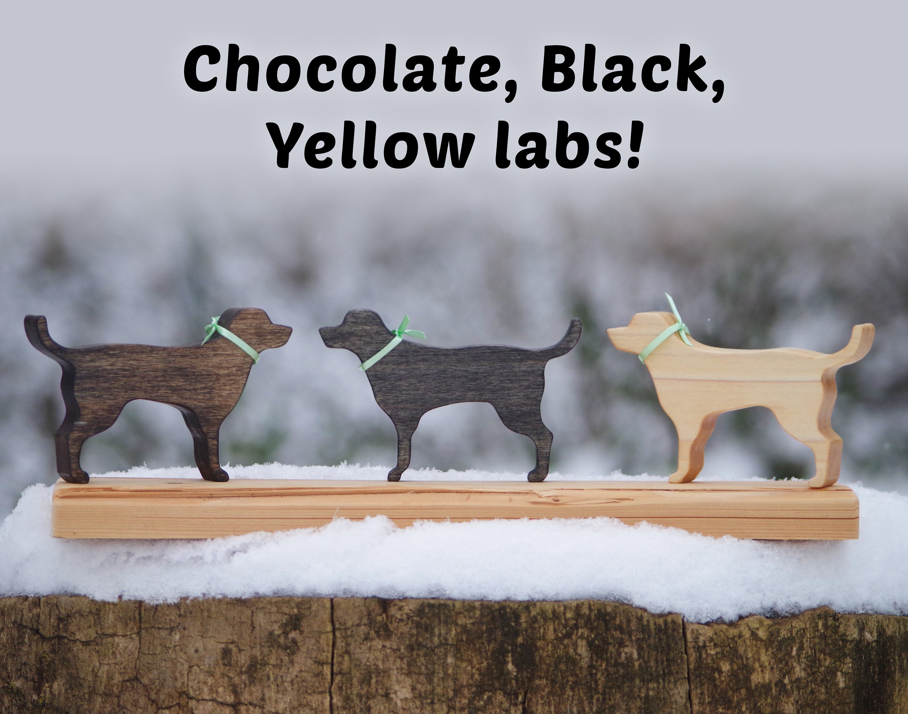 Miniature Wood Labrador Retriever Figurine Pet Keepsake Loss | Etsy