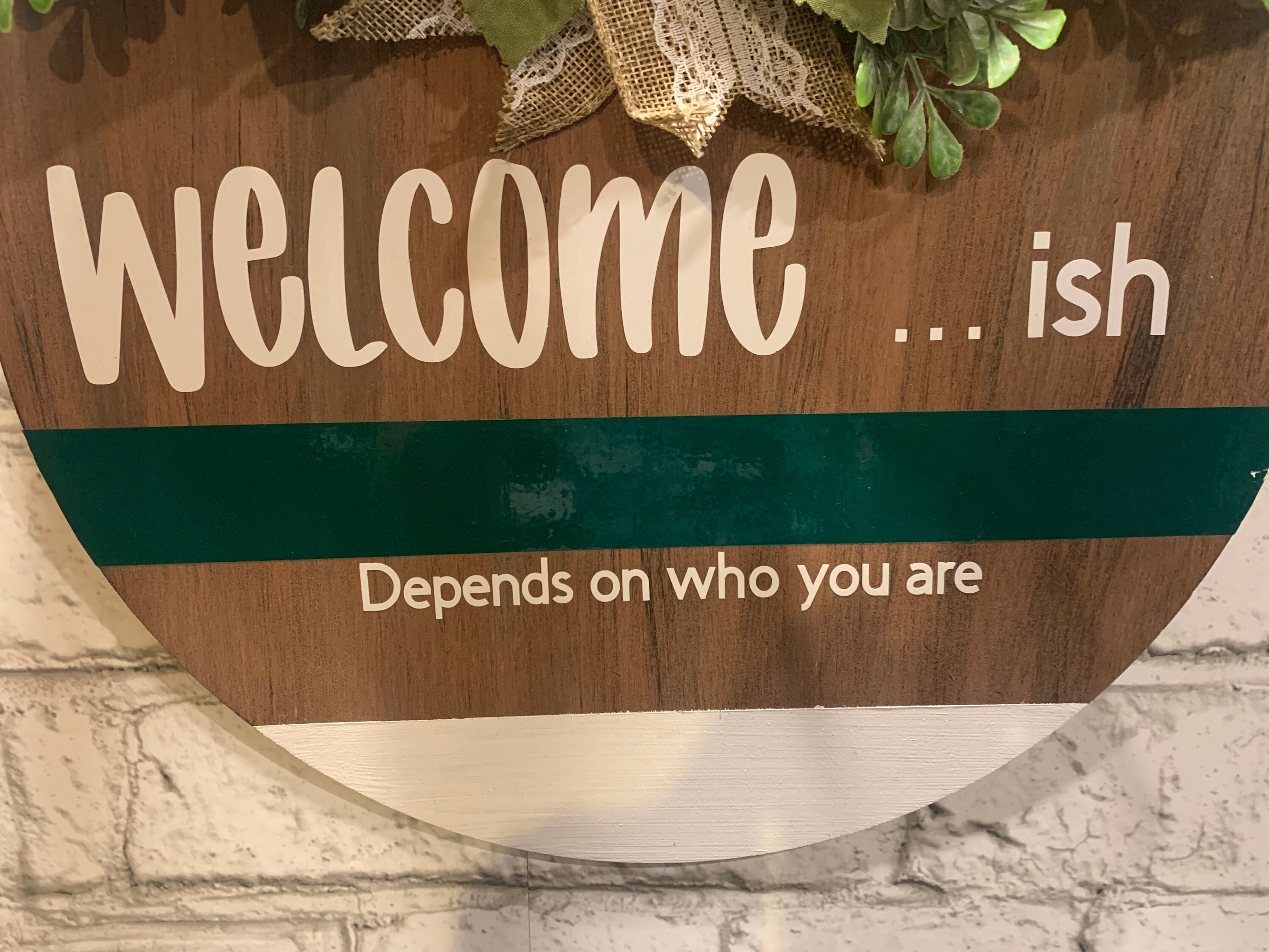 Welcome….ish Door Sign - Etsy