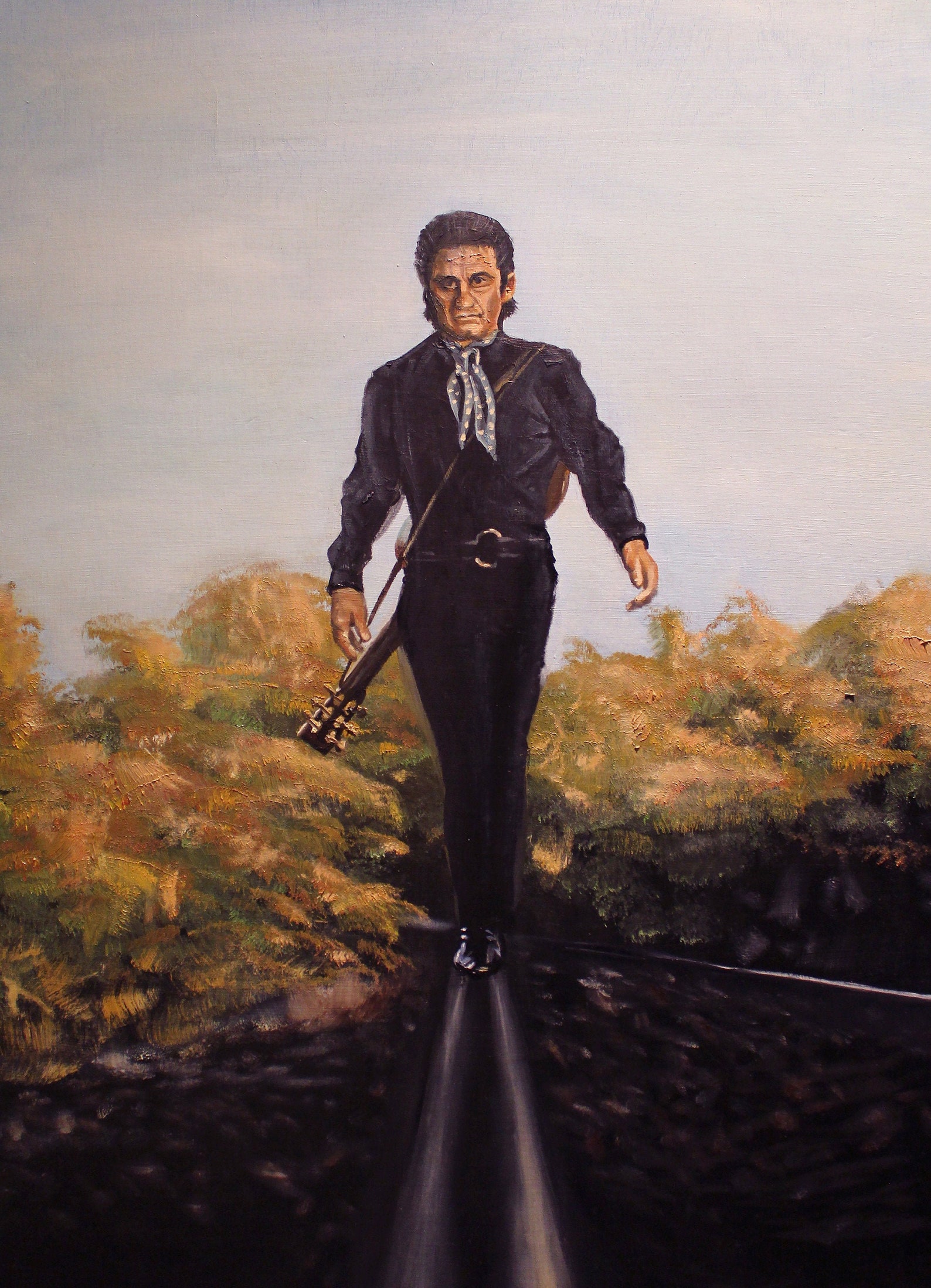 Johnny Cash Print, Music Print, Fine Art Print, Art Print, Painting ...