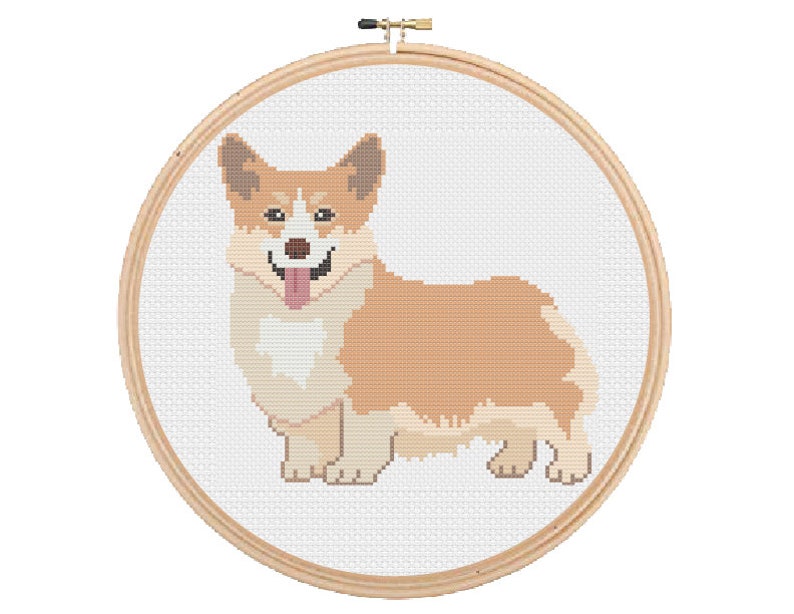 Welsh Corgi Dog Cross Stitch Pattern - Etsy