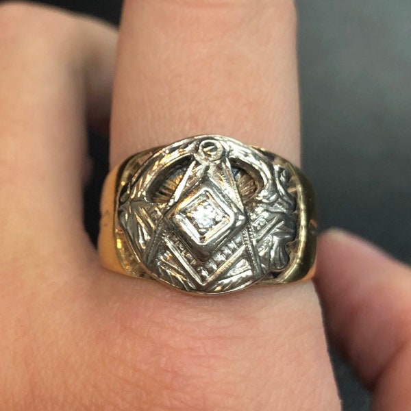 Masonic Diamond Rings - Etsy
