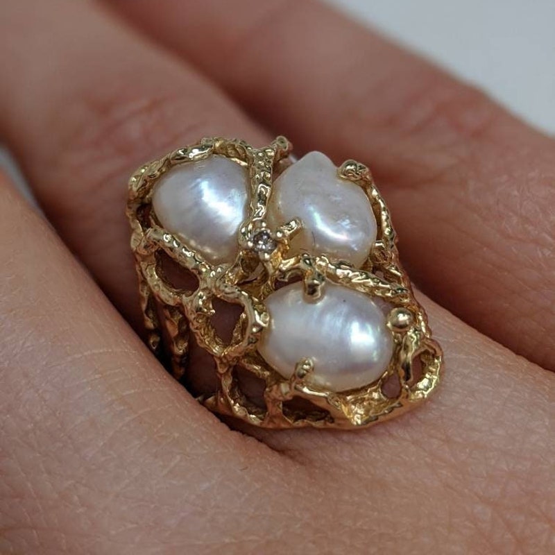 Fresh Water Pearl Ring - Etsy