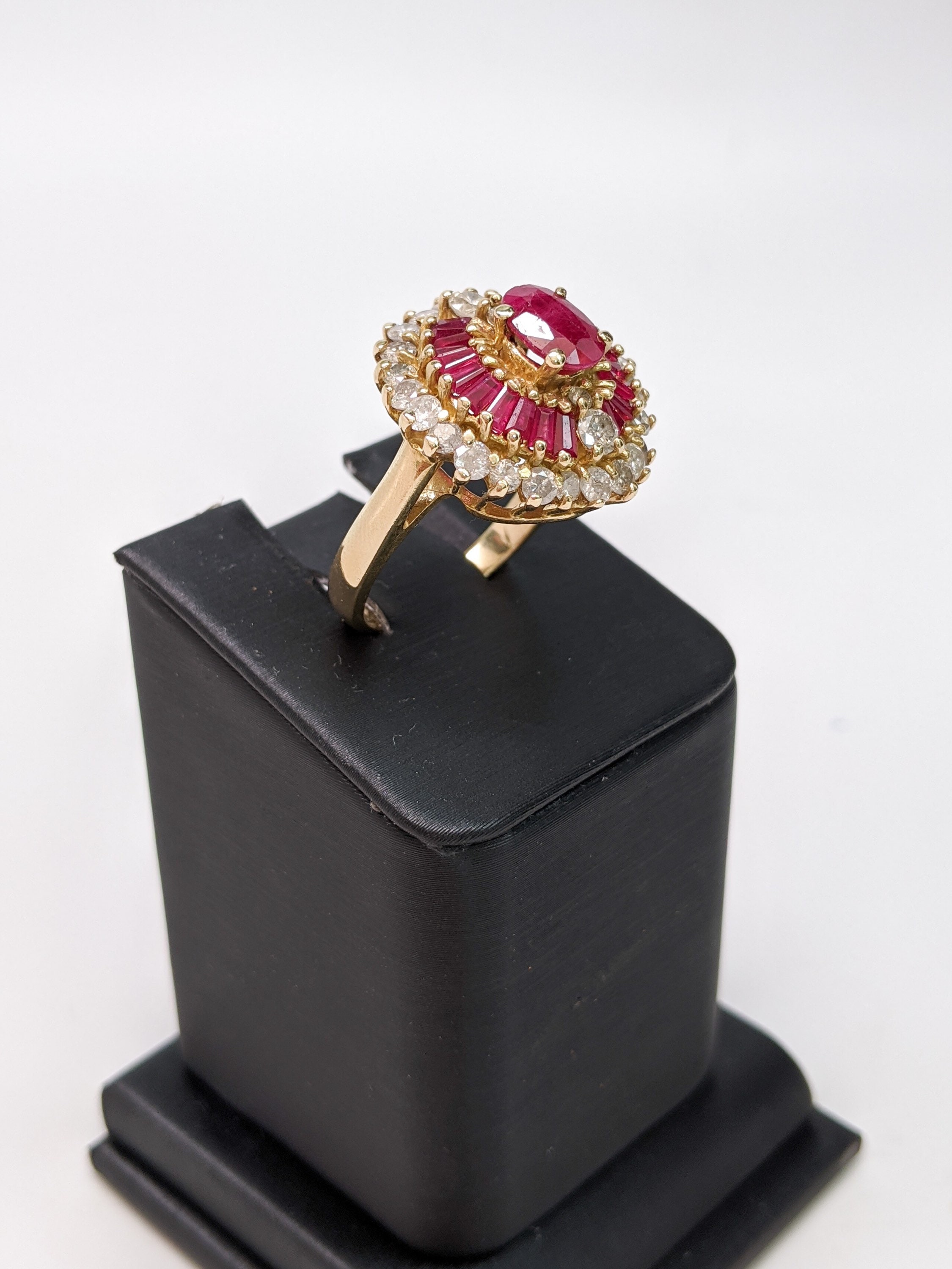 Ruby Ballerina Ring - Etsy