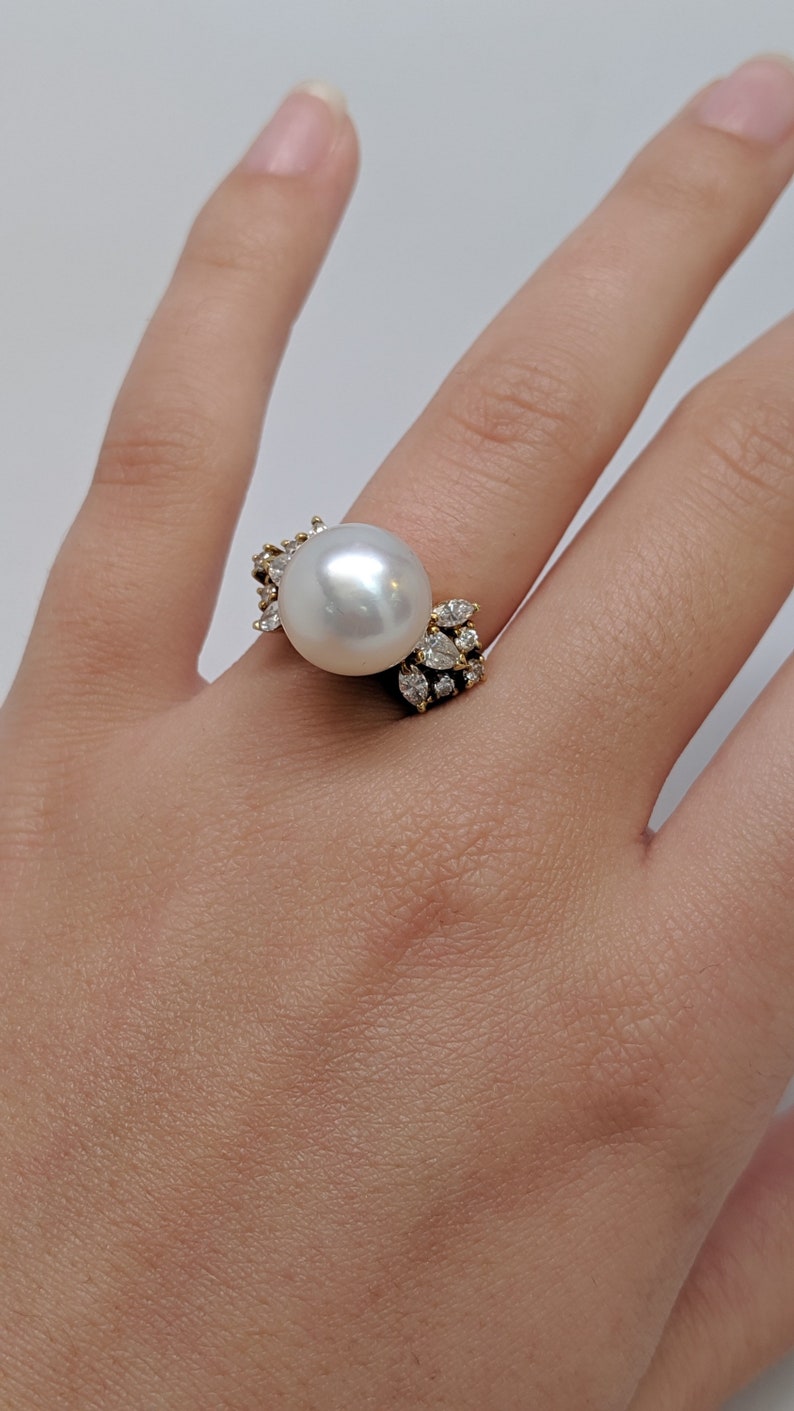 Akoya Pearl Ring - Etsy