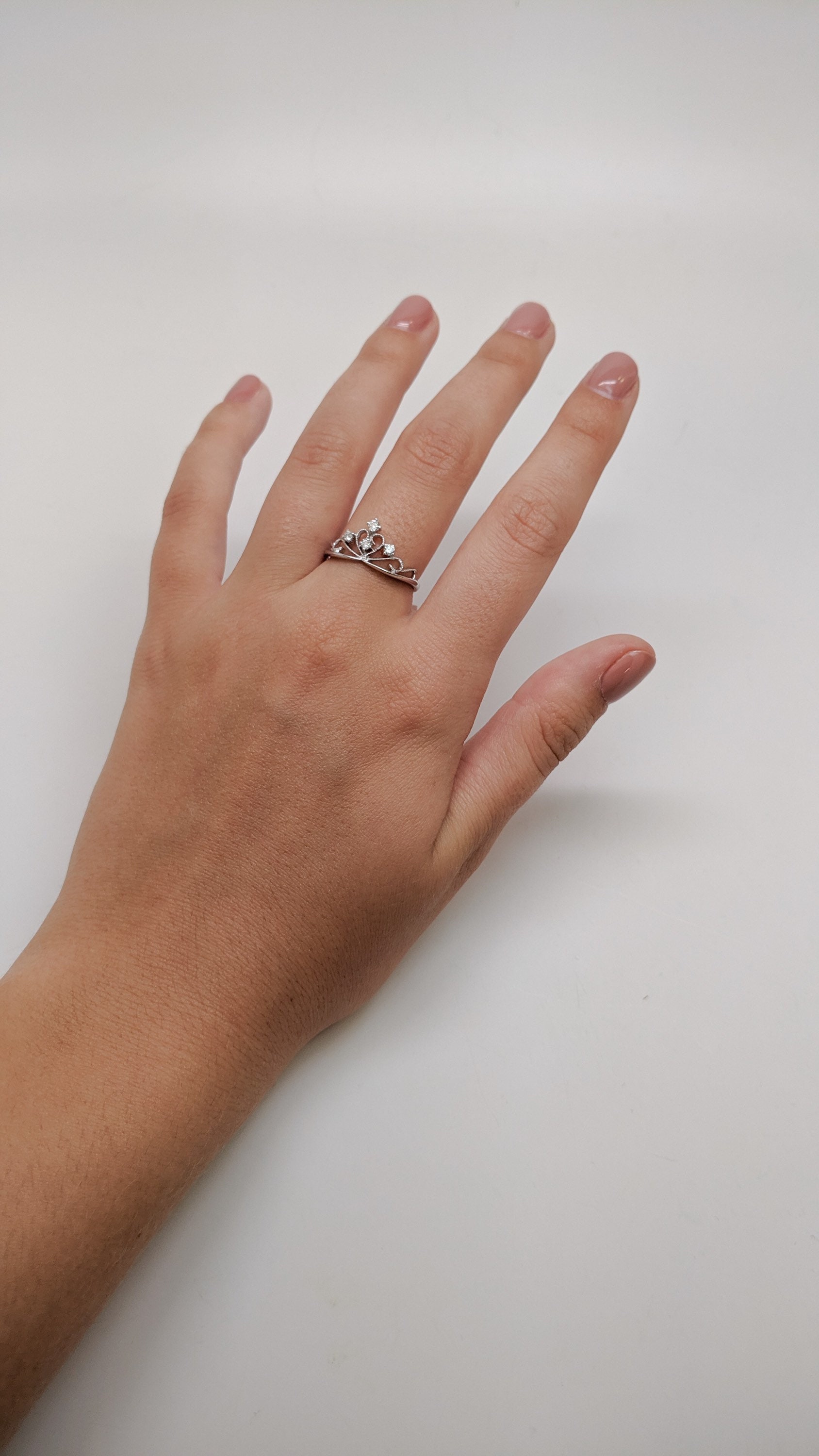 Diamond Tiara Ring - Etsy