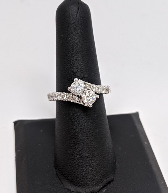 Diamond Bypass Ring | Etsy