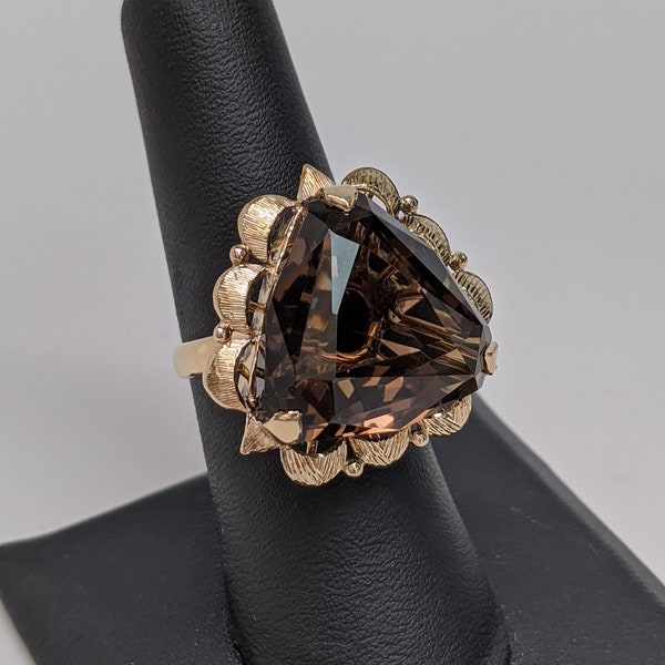 Smoky Quartz Ring - Etsy