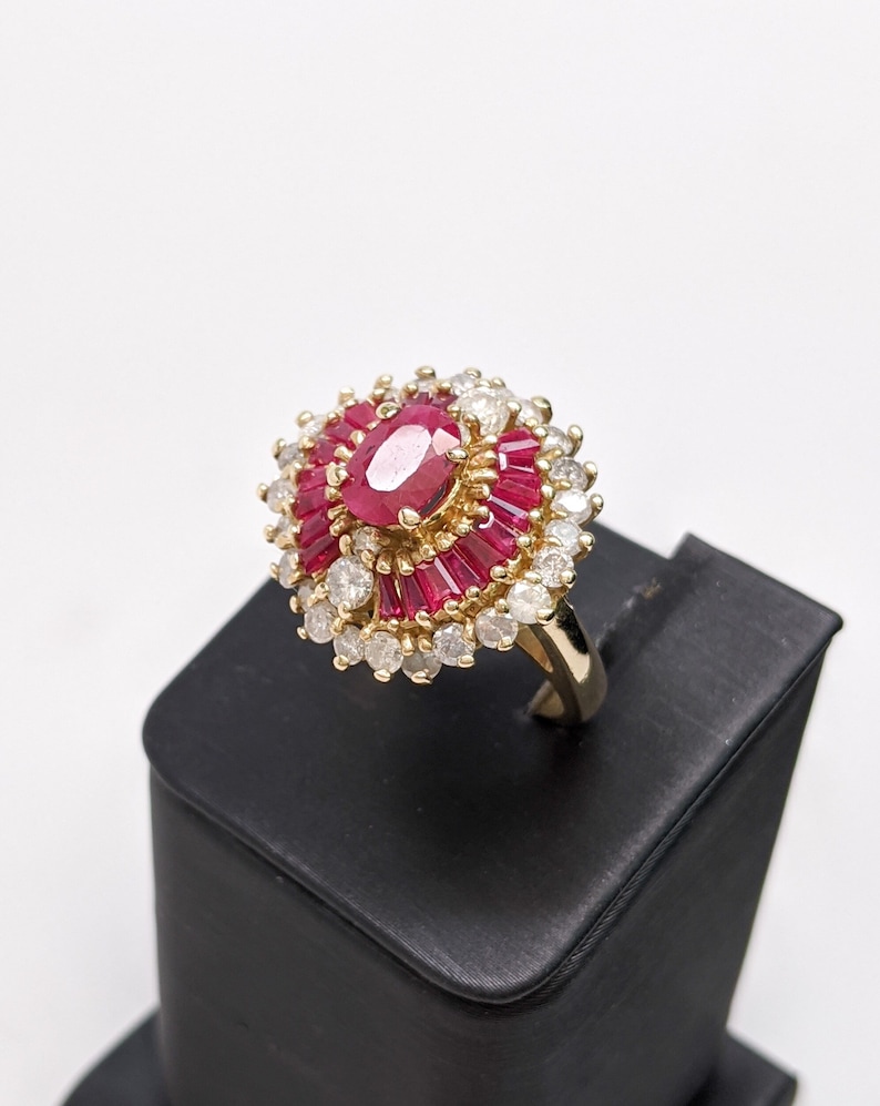 Ruby Ballerina Ring - Etsy