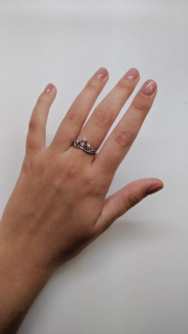 Diamond Tiara Ring - Etsy