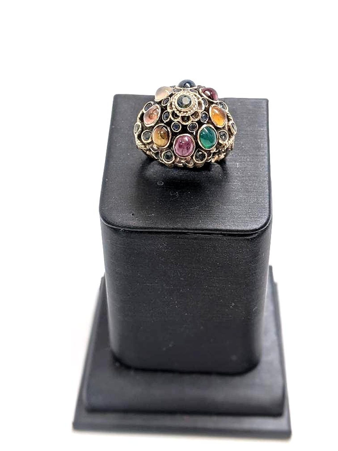 10k Yellow Gold Thai Princess Ring - Etsy