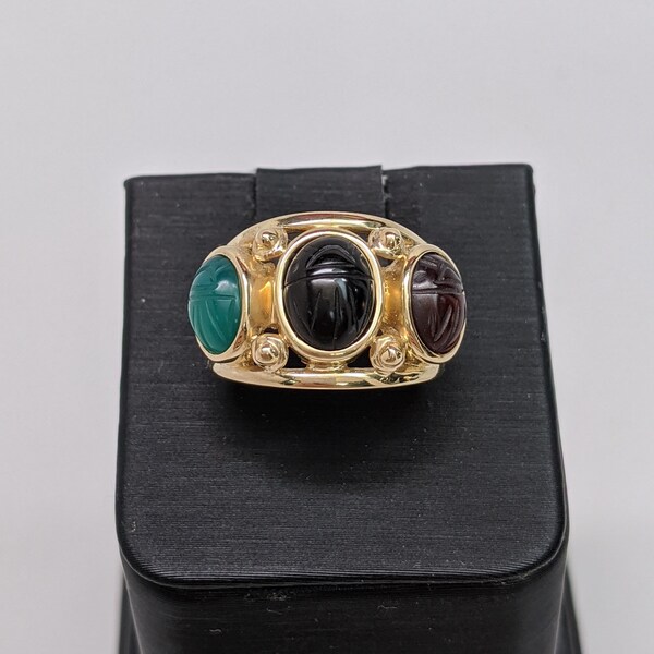 Gold Scarab Ring - Etsy