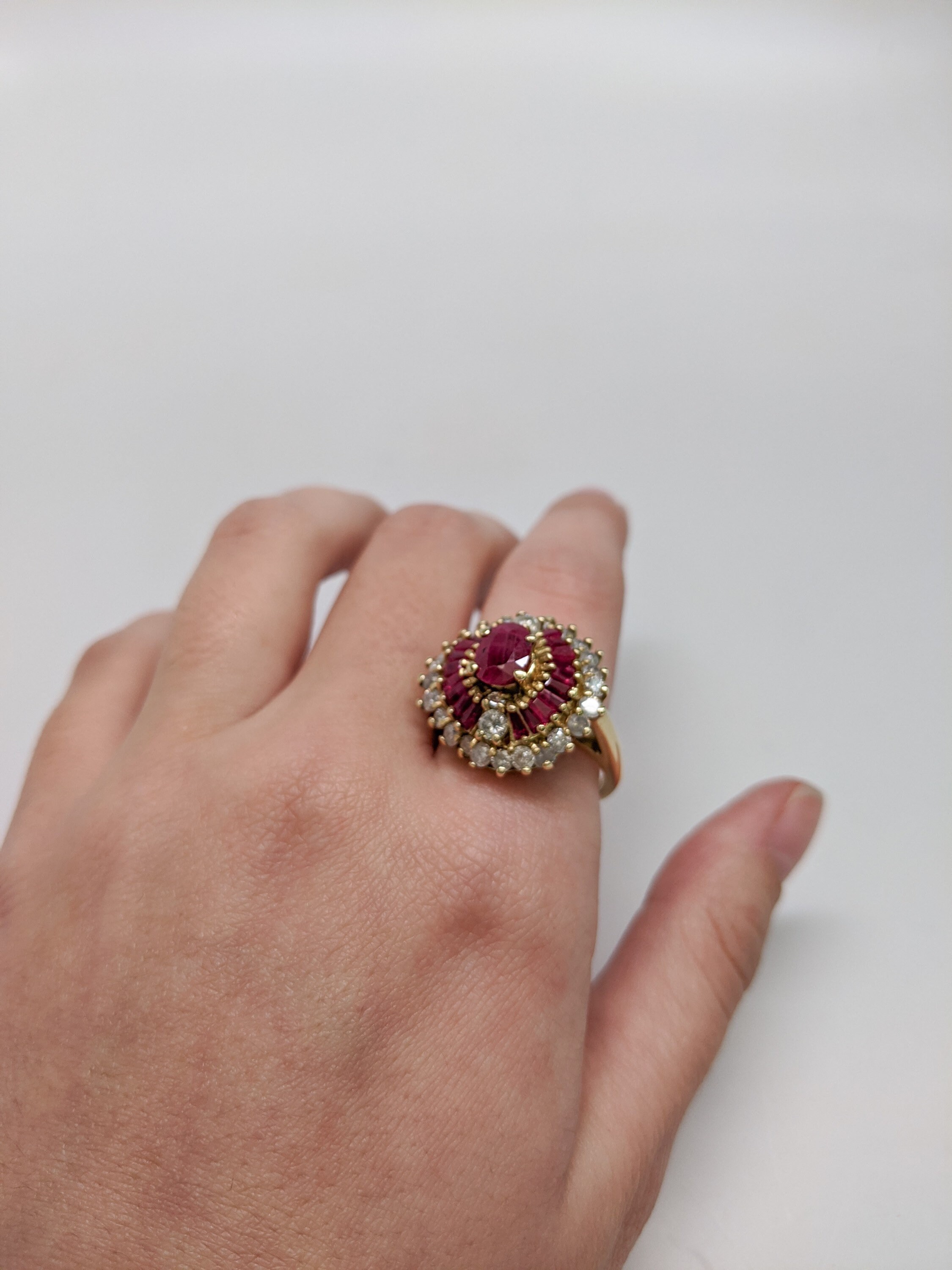 Ruby Ballerina Ring - Etsy
