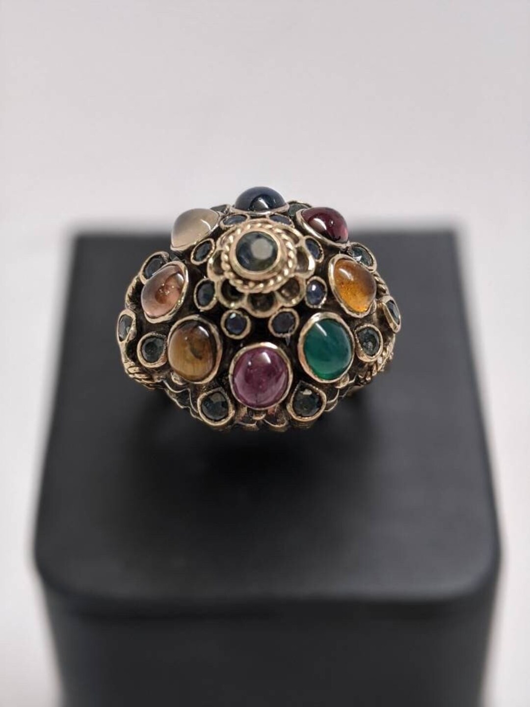 10k Yellow Gold Thai Princess Ring - Etsy