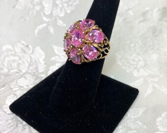 Pink Ice Ring - Etsy