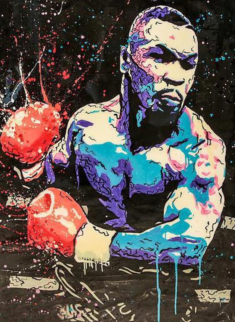 Mike Tyson Portrait Painting Mike Tyson Oil Painting | Etsy