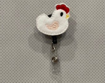 Crazy Chicken-nurse-teacher-badge Reel - Etsy