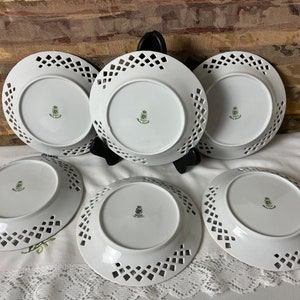 Reticulated Plates APULUM Lucru Manual Dishes Set of 6 Romanian Fine ...