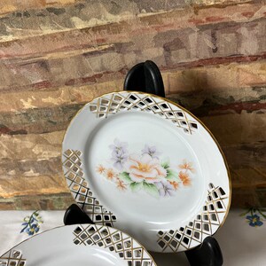 Reticulated Plates APULUM Lucru Manual Dishes Set of 6 Romanian Fine ...