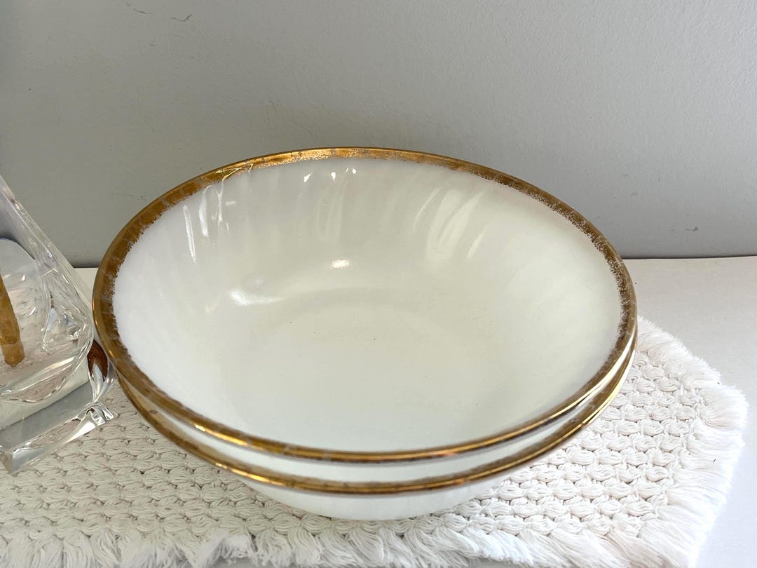Fire King Swirl Golden Anniversary Pattern Vintage 1950s Set of Two ...