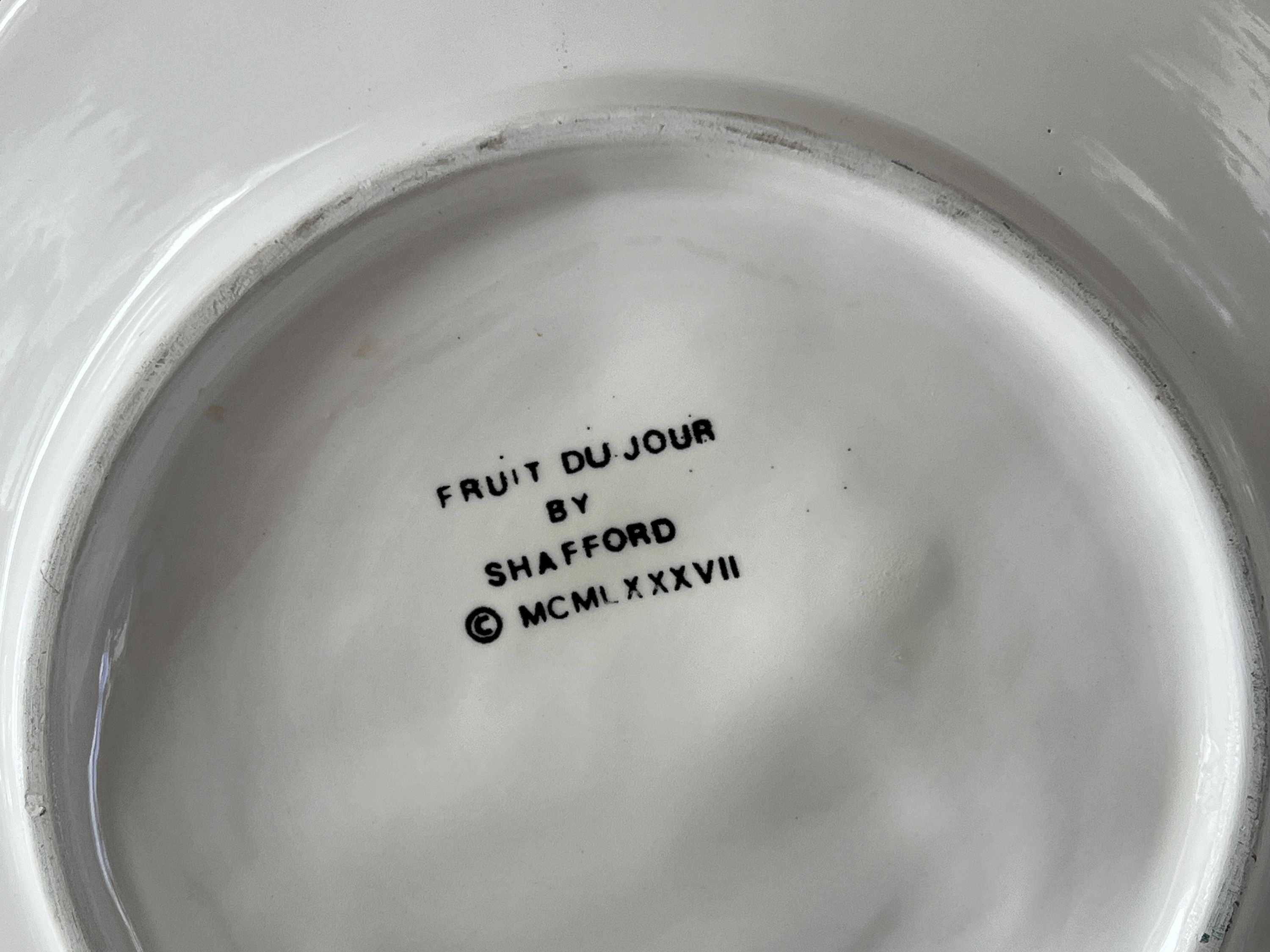 Vintage 1987 Fruit Du Jour Salad Plates by Shafford Set of 6 8 - Etsy