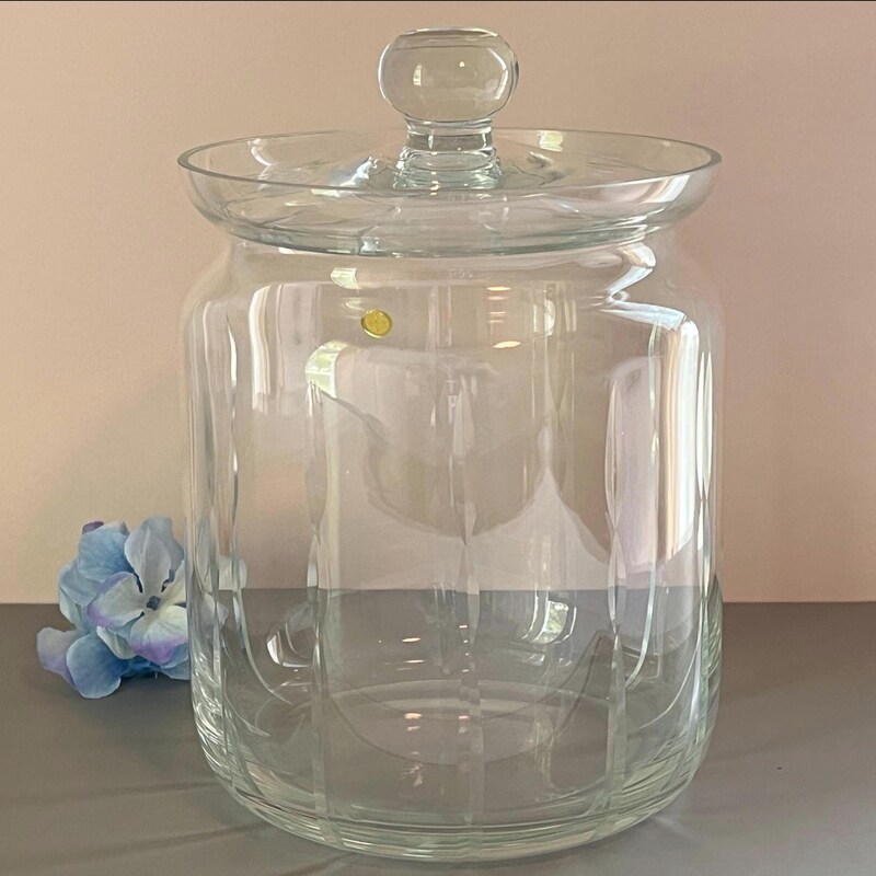 Glass Biscuit Jar - Etsy