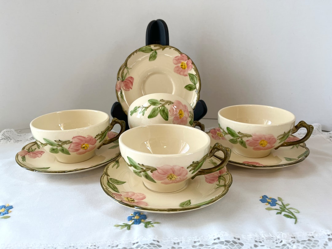 Vintage Franciscan Ware Cup and Saucer Sets C1940 (4 SETS) | Desert ...