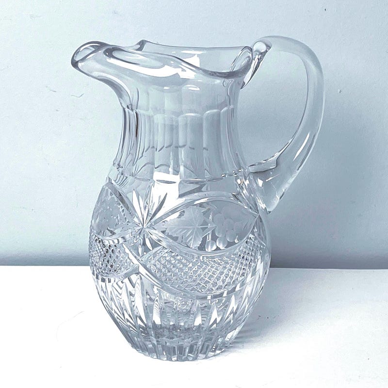 Crystal Pitcher - Etsy