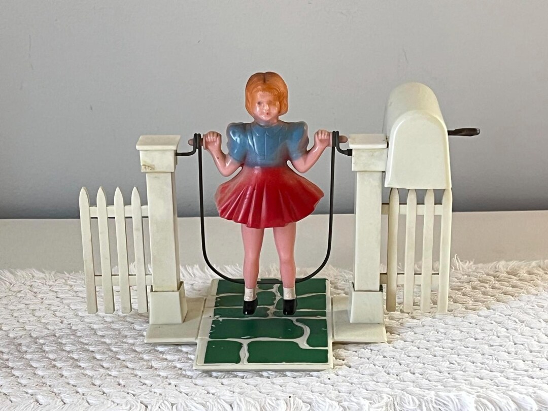 Vintage 1950s Plasco Girl Jumping Rope Novelty Toy USA Pat Pending - Etsy