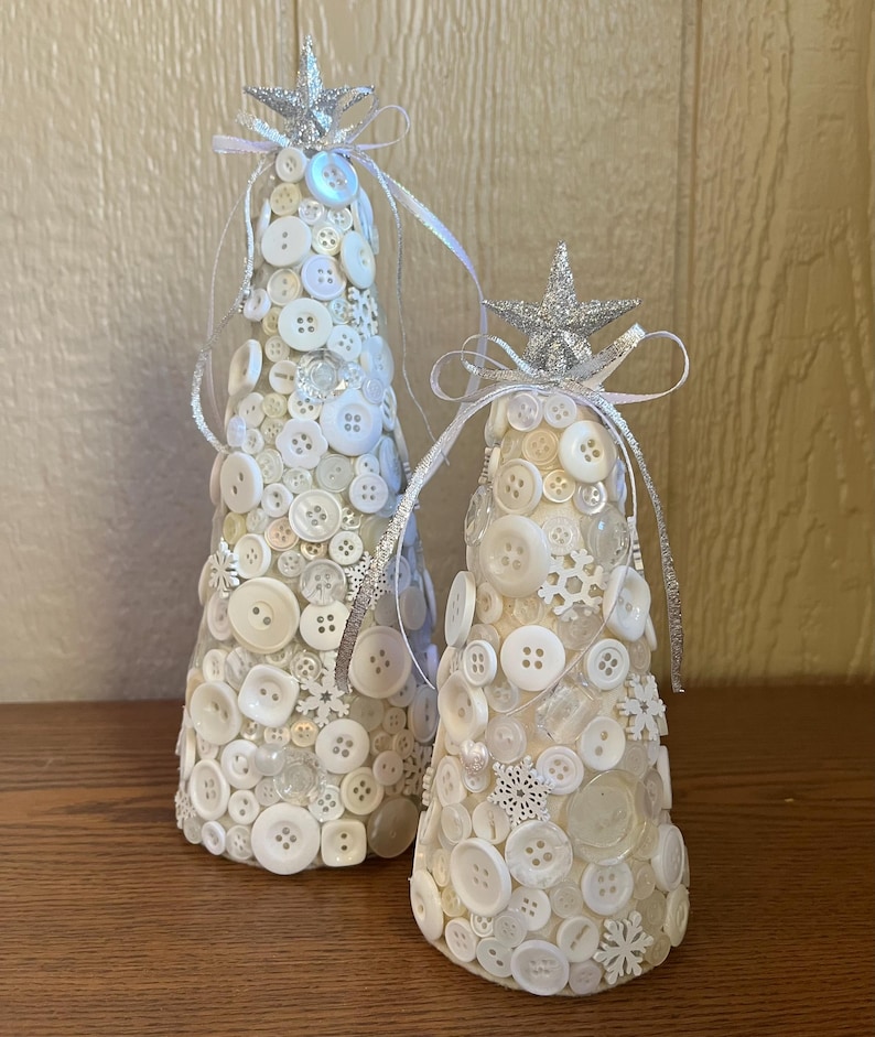 Button Christmas Trees - Etsy