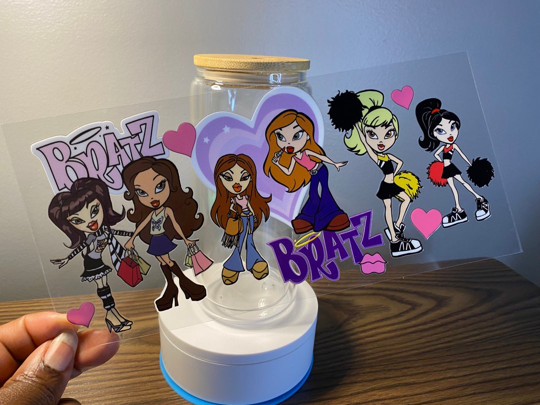 BRATZ, UV DTF Adhesive Cup Wrap for 16 Oz Glass Cup - Etsy UK