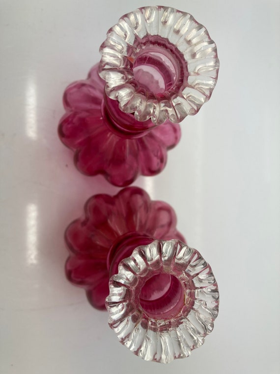 Fenton Ruby overlay glass perfume bottles (set of 2) … - Gem