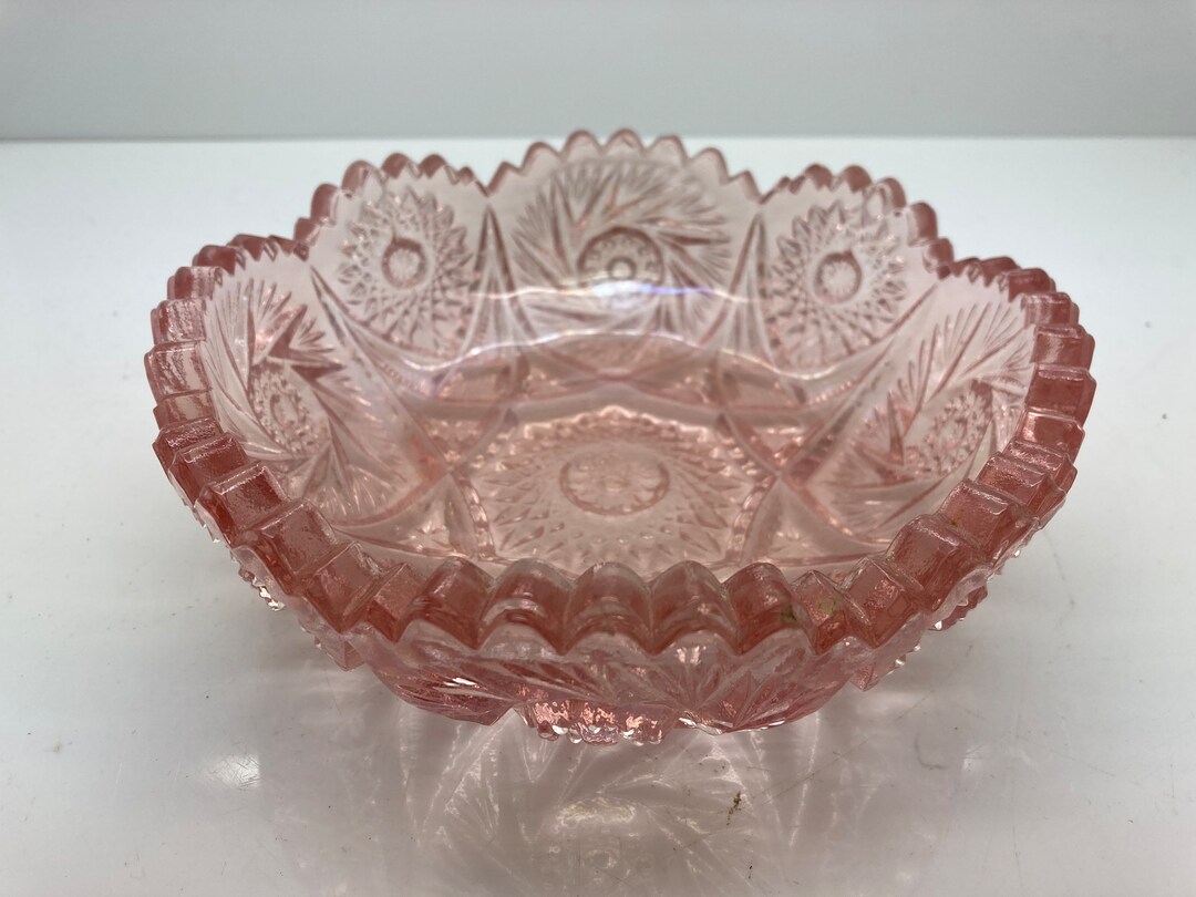 Imperial Glass Candy Dish With Sawtooth Edge - Etsy