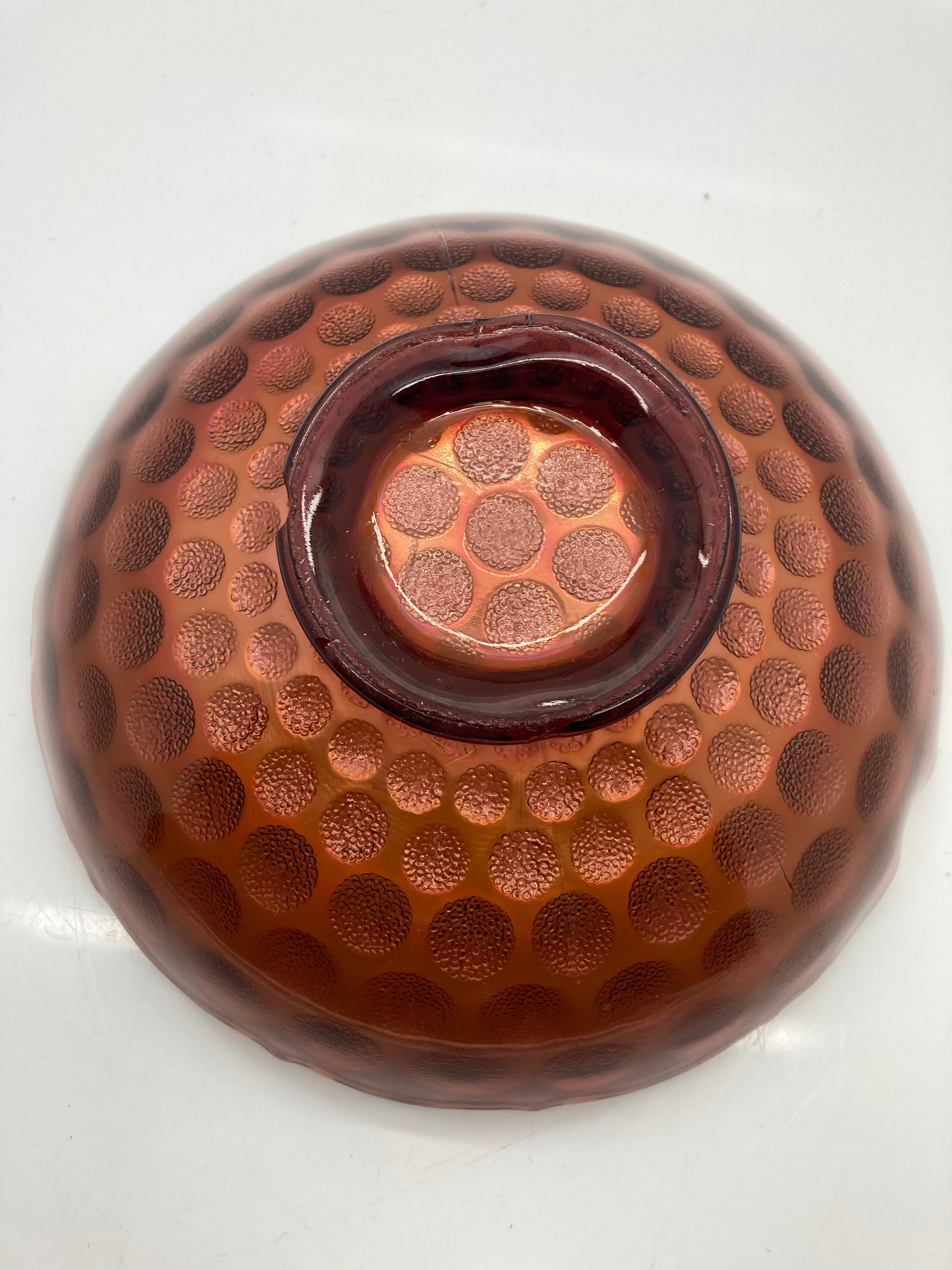 FENTON Coin Dot Carnival Glass Bowl Candy Dish - Etsy