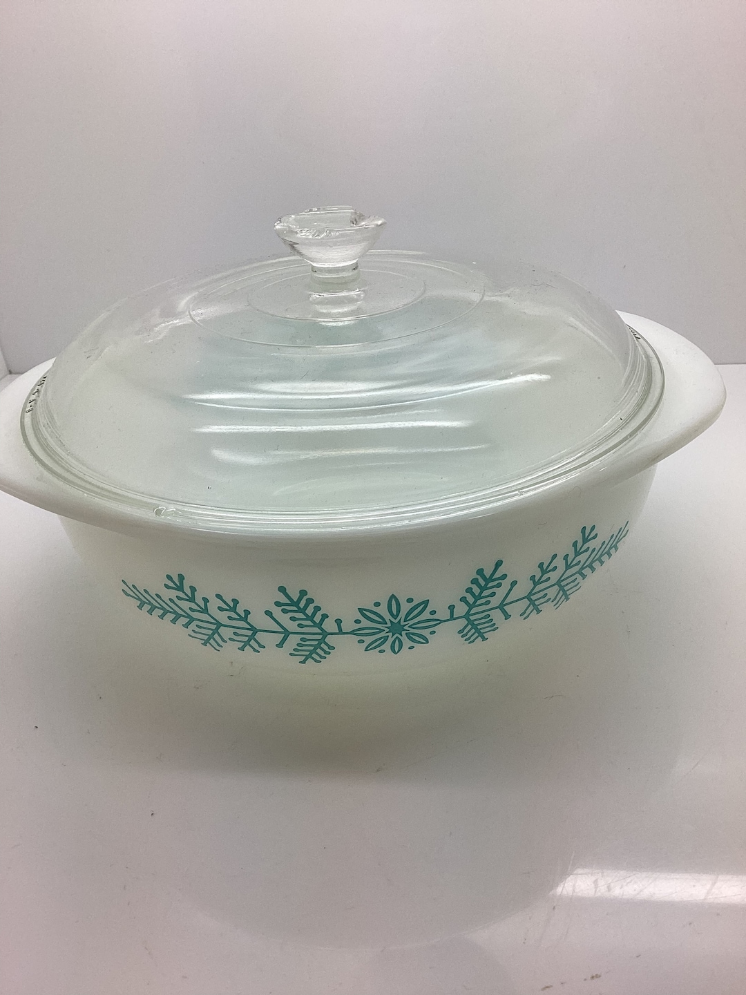 Pyrex Promo Frost Garland 023 1 1/2 Qt. Round Casserole - Etsy