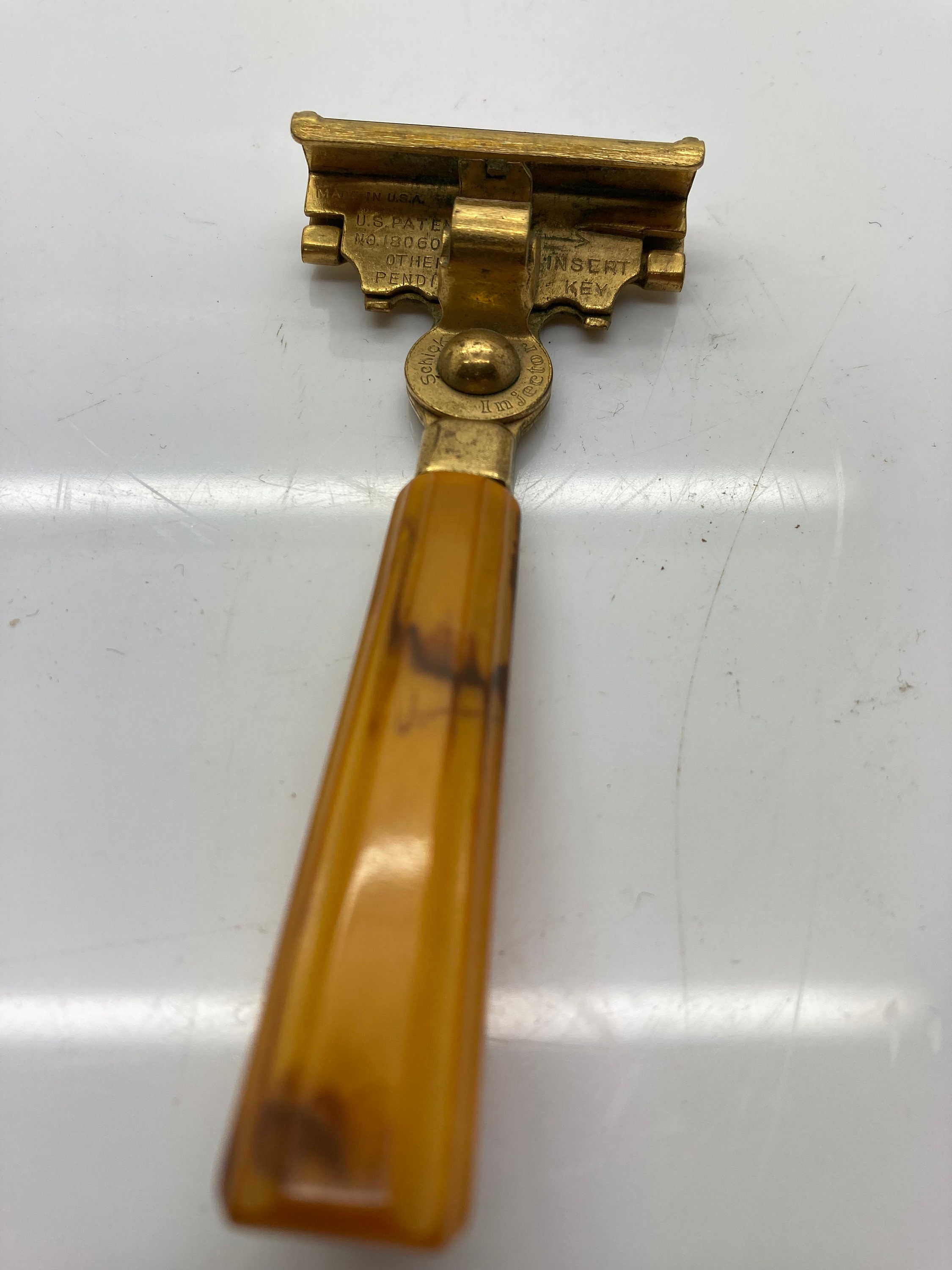 1935 SCHICK RAZOR Bakelite Handle With Cartridge of Blades - Etsy