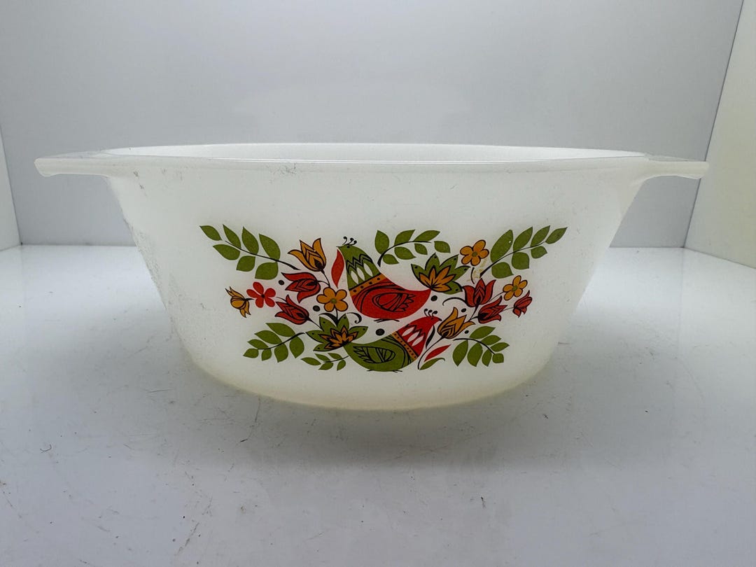 Arcopal France “partridge” Round Casserole Dish - Etsy