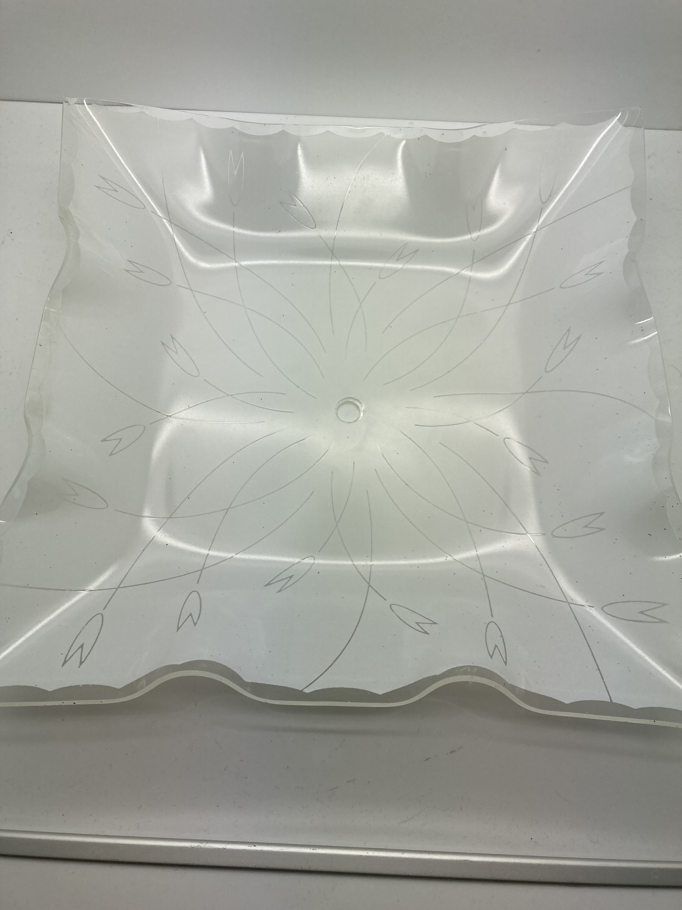 Vintage Square White Ceiling Light Cover - Etsy
