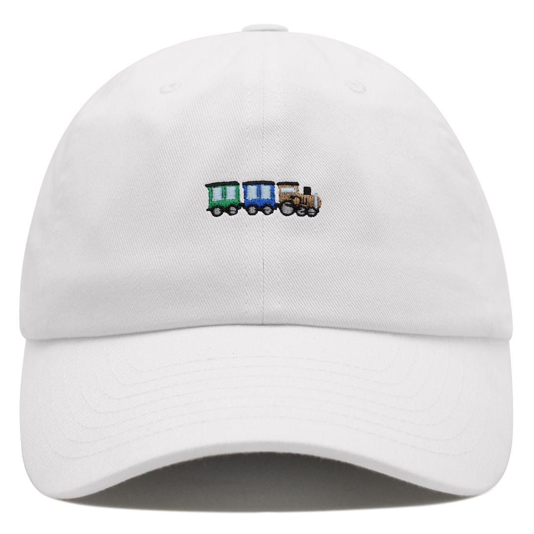 Embroidered Toy Train Dad Hat, Cotton Baseball Cap - Etsy
