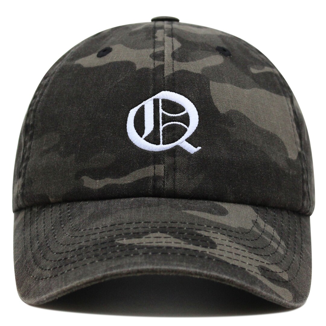 Old English Letter Q Premium Dad Hat Embroidered Cotton Baseball Cap ...