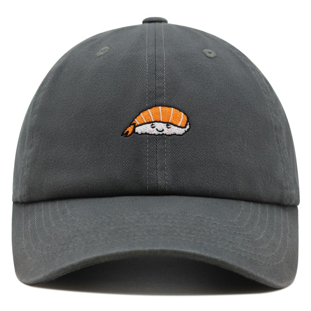 Smile Shrimp Sushi Premium Dad Hat Embroidered Cotton Baseball Cap ...