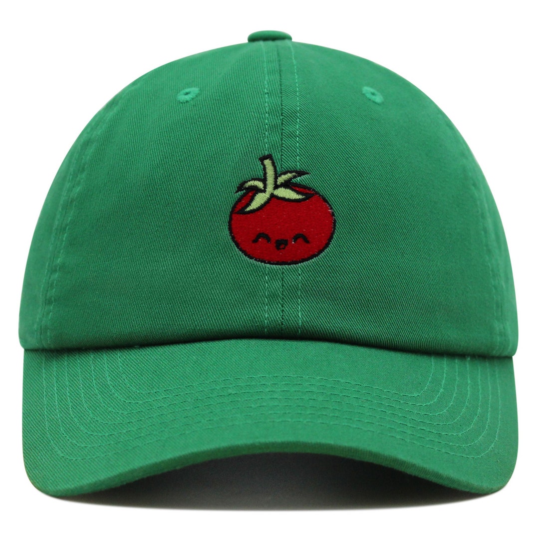 Tomato Premium Dad Hat Embroidered Baseball Cap Vegetable Vegan - Etsy