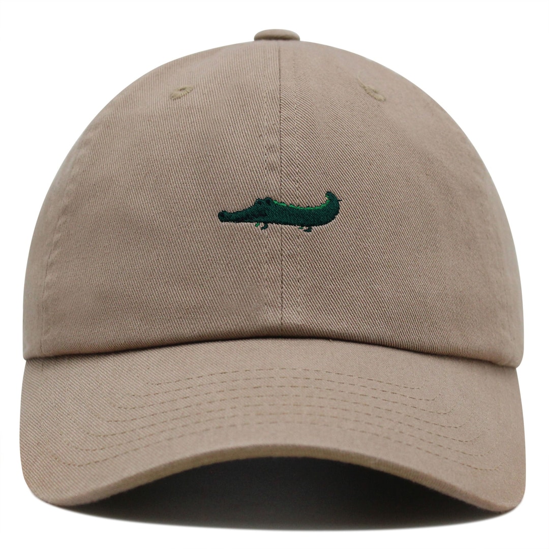 Embroidered Cartoon Crocodile Dad Hat - Cotton Baseball Cap - Etsy
