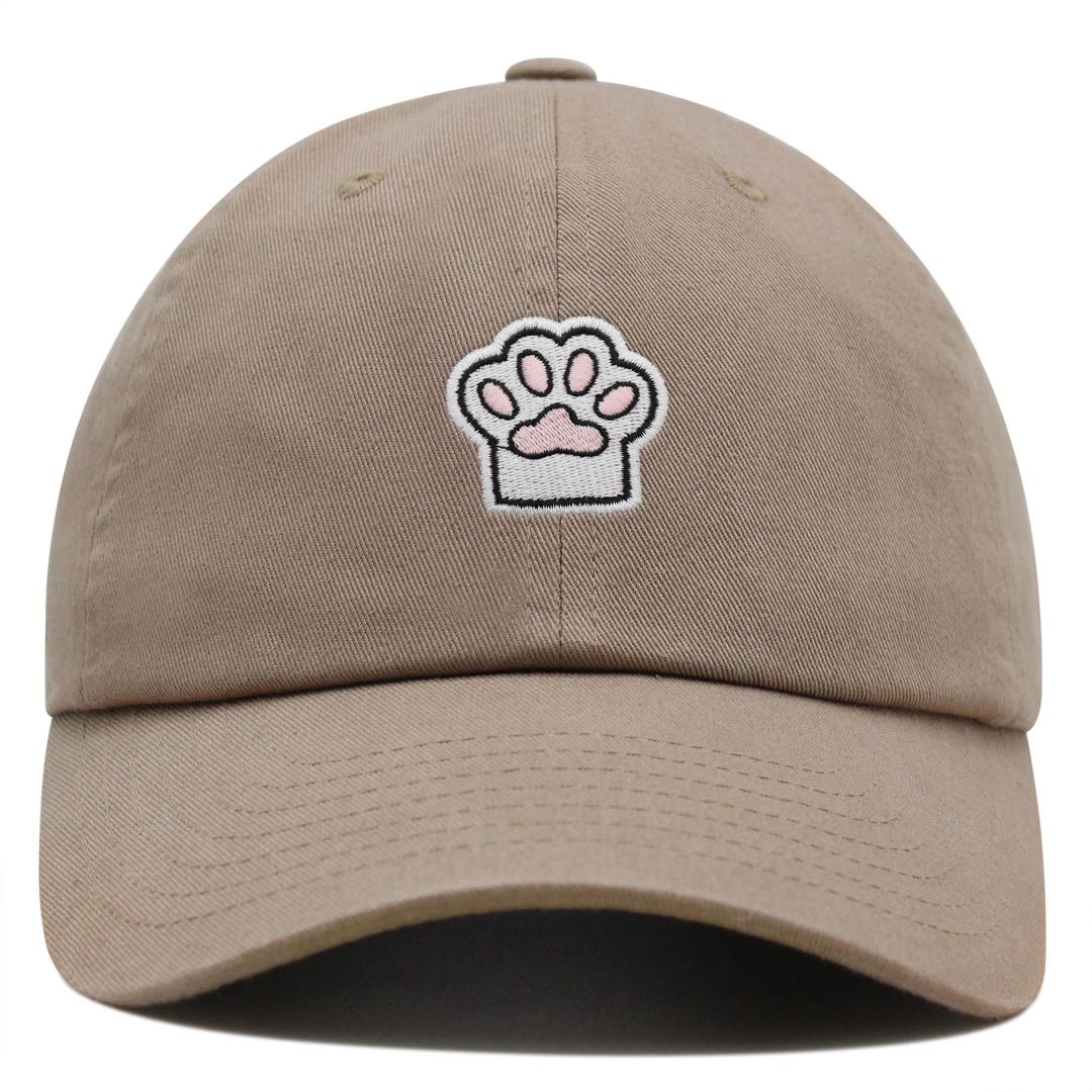 Embroidered Cat Paw Dad Hat, Cotton Baseball Cap - Etsy