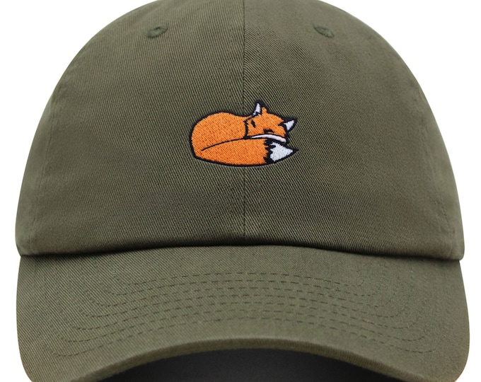 RED FOX HAT Embroidered Wildlife Women Men Mom Dad Baseball Cap Price ...