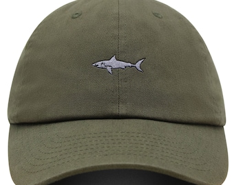 Shark Embroidered Hat, Baseball Cap, Cap, Dad Hat, Mom Cap, Wildlife ...
