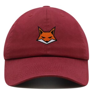 Fox Face Premium Dad Hat Embroidered Baseball Cap Wild Animal - Etsy