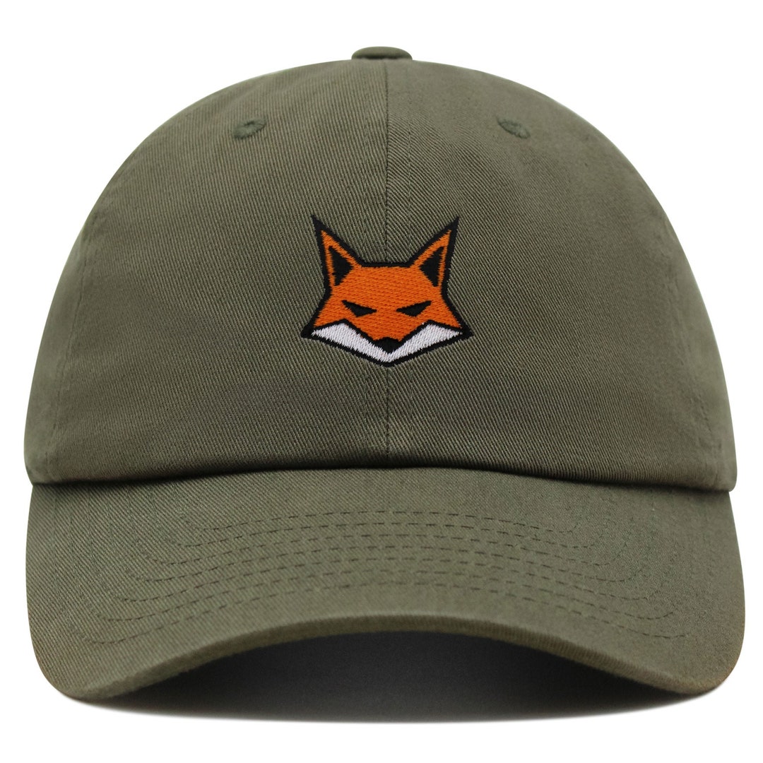 Fox Face Premium Dad Hat Embroidered Baseball Cap Wild Animal - Etsy