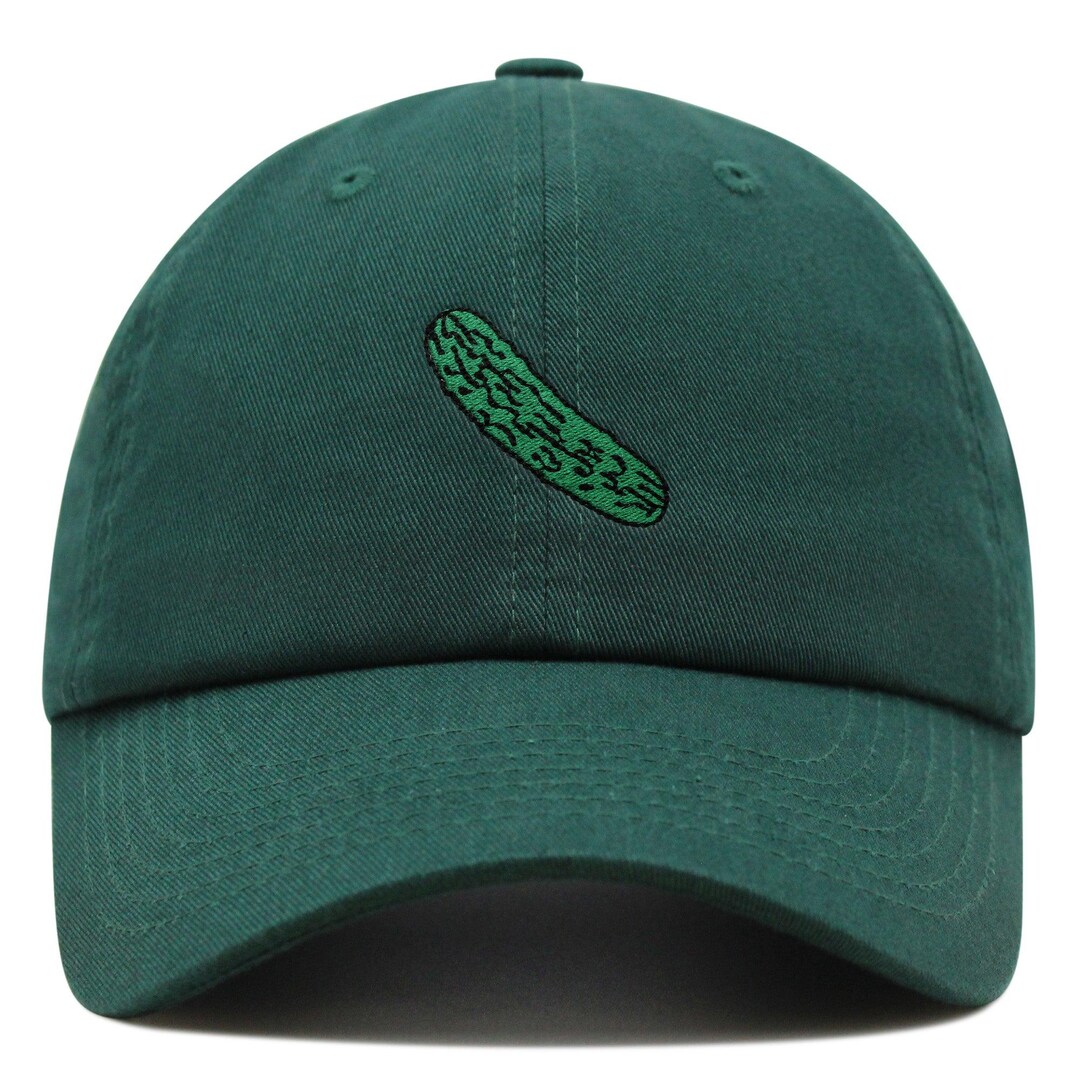 Simple Cucumber Drawing Premium Dad Hat Embroidered Cotton Baseball Cap ...