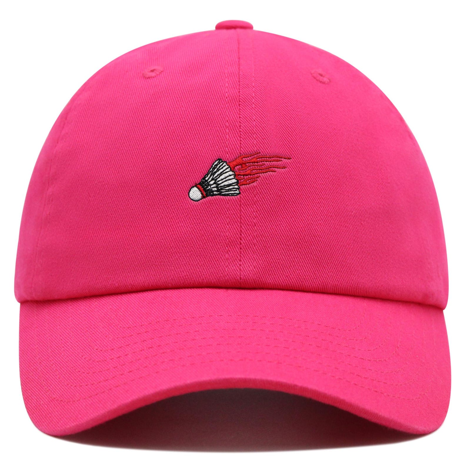 Badminton Shuttlecock Premium Dad Hat Embroidered Cotton Baseball Cap ...