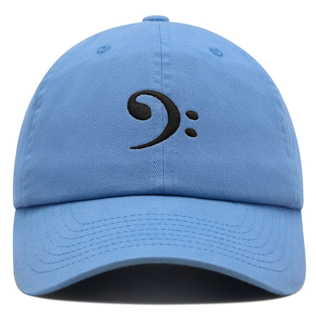 Bass Clef Embroidered Dad Hat: Music Symbol Baseball Cap - Etsy